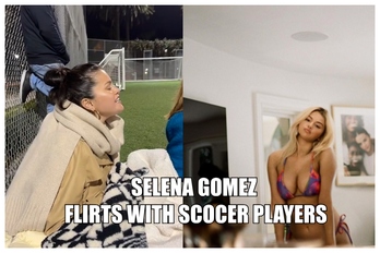 selena gomez playing soccer