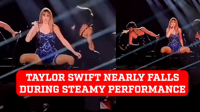 taylor swift falling over